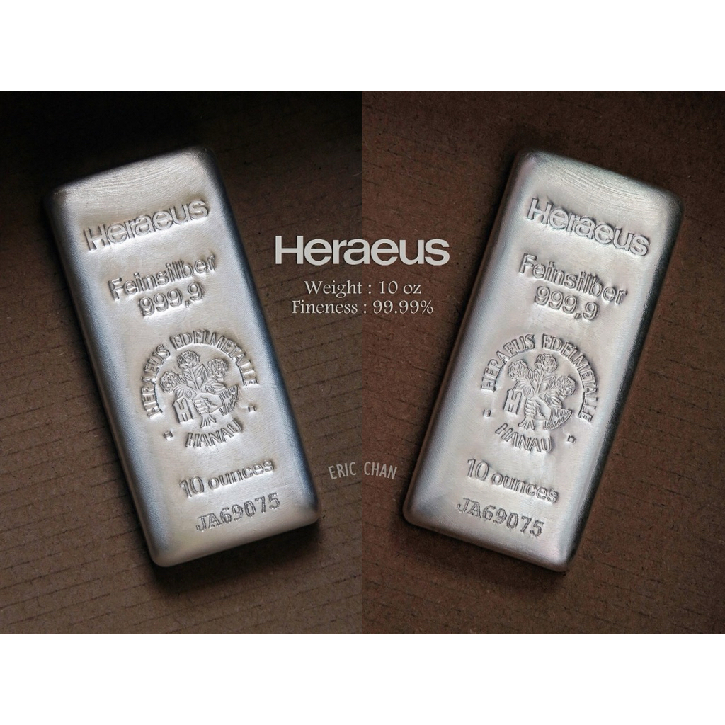 Jual Perak 10 oz Heraeus 311 gram (Sertifikat) | Shopee Indonesia