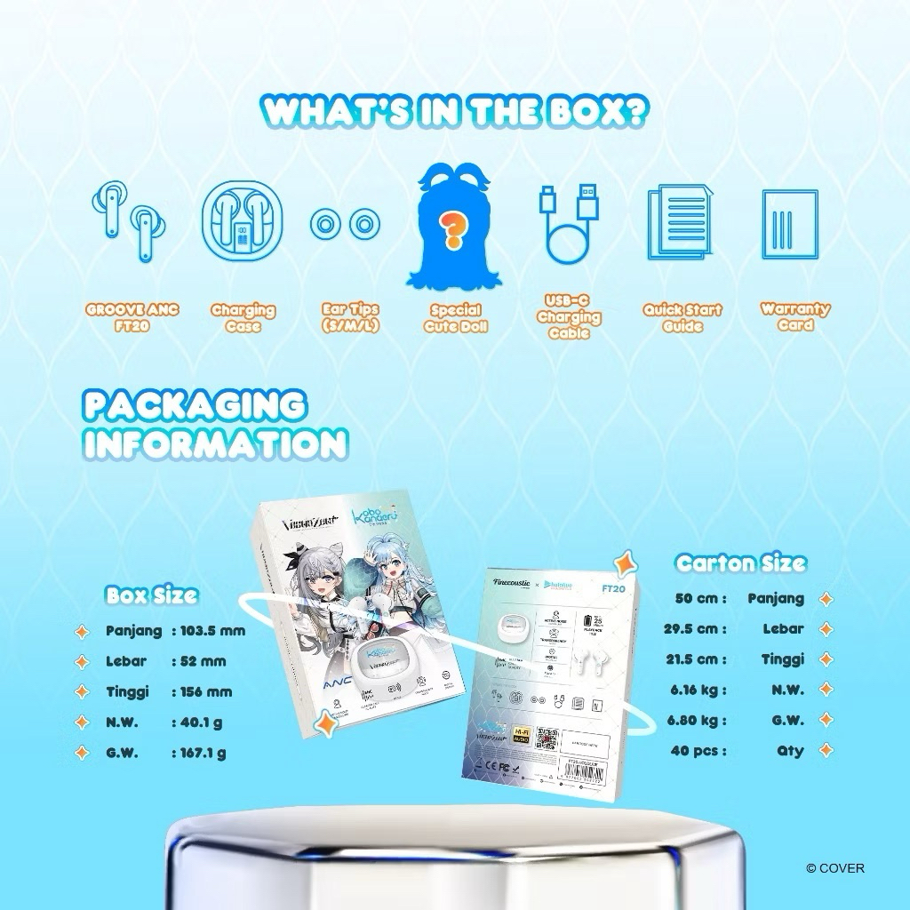 Jual Fantech x Hololive Kobo Kanaeru Vestia Zeta TWS FT20 | Shopee ...