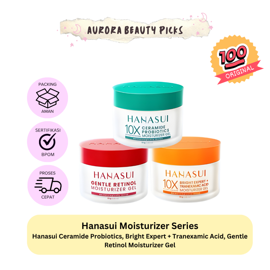 Jual Hanasui Moisturizer Gel Series - Bright Expert Mencerahkan ...
