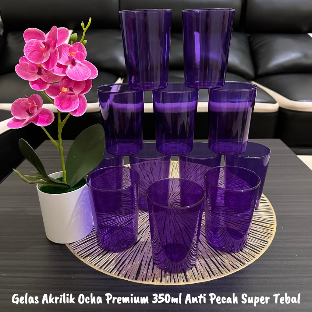 Jual Gelas Akrilik Ocha Premium 6 dan 12 Pcs - Gelas Akrilik Teh Kopi ...