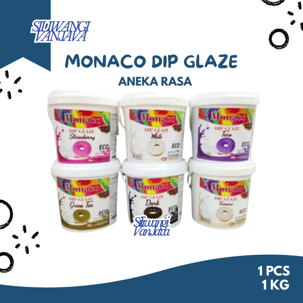 Jual Monaco Dip Glaze 1kg - Perfect Donat and Cake Topping Glaze ...