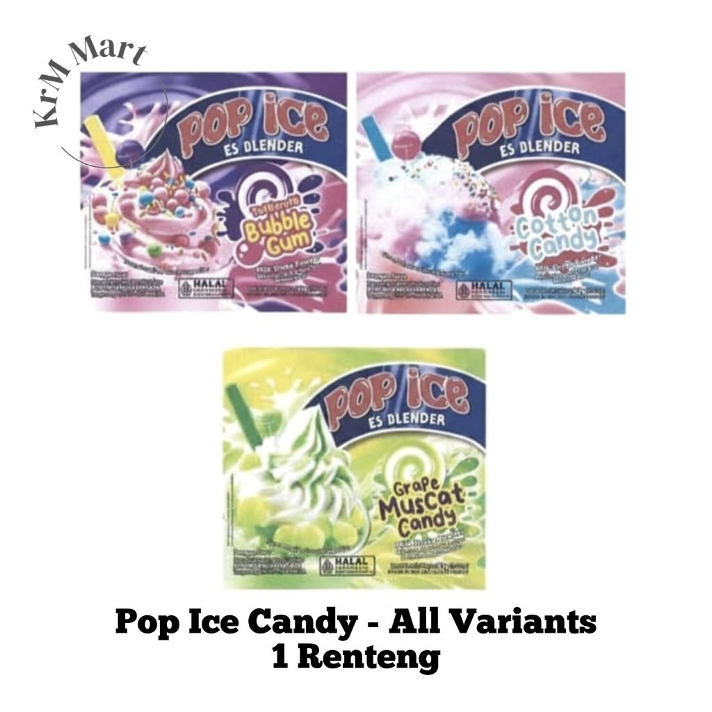 Jual Pop Ice Candy All Varian 1 renteng renceng isi 10 sachet minuman ...