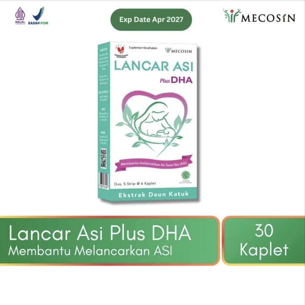 Jual Lancar Asi Plus DHA 30 kaplet | Shopee Indonesia