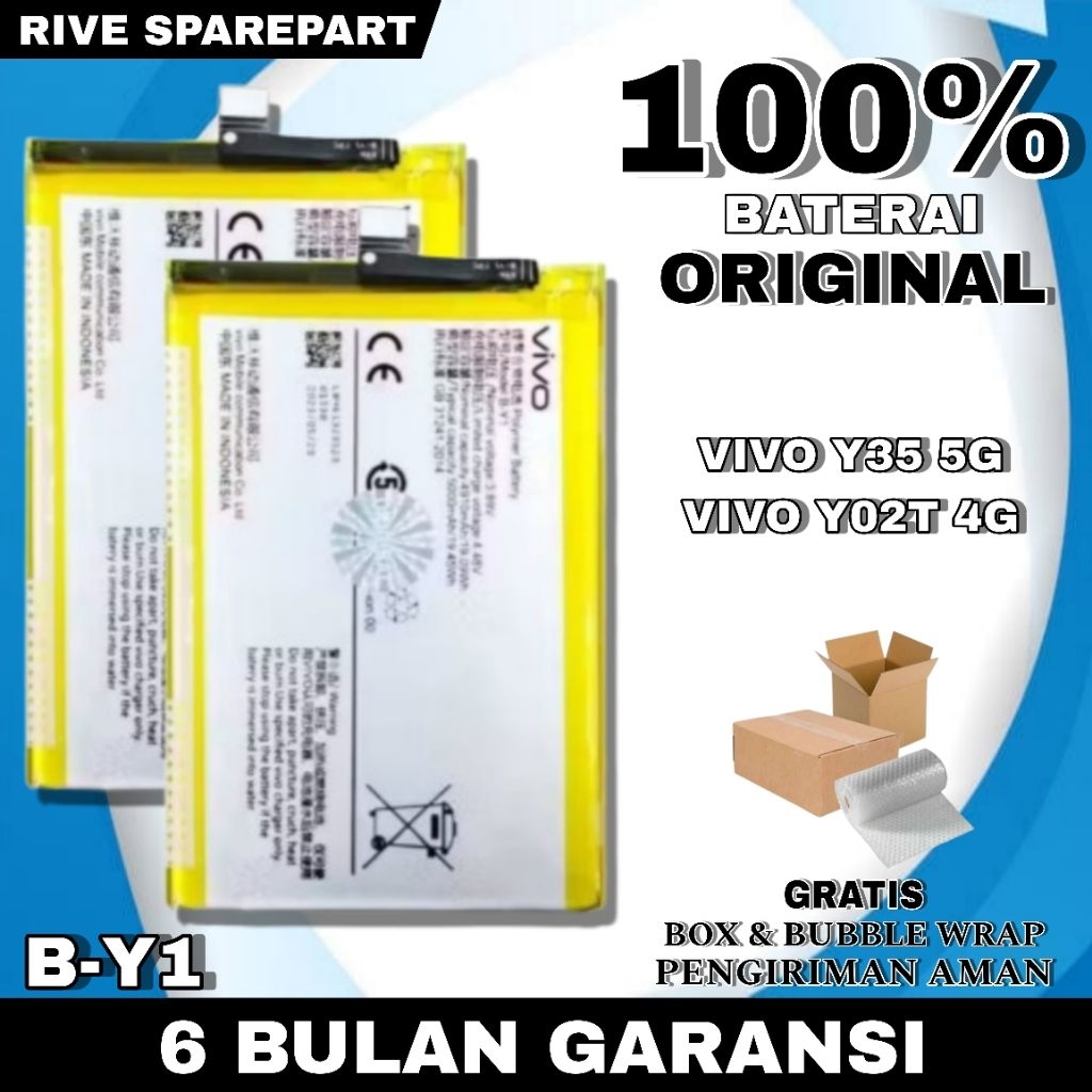 Jual BATERAI BATRAI BATTERY BATU BATRE VIVO Y35 5G / Y02T 4G B-Y1 B Y1 ...