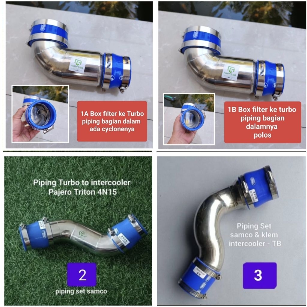 Jual Pajero Triton mesin 4N15 ANPS Dakar Piping Pipa Stainless Lengkap ...