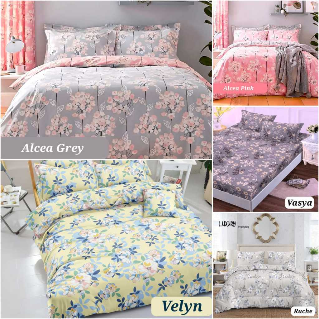 Jual Sprei Bedcover Set Bedcover Saja Microtex Aneka Motif Dewasa Size ...
