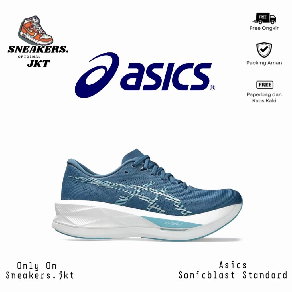 Jual Sepatu Running Asics Sonicblast Standard Winter Sea/Stillwater ...
