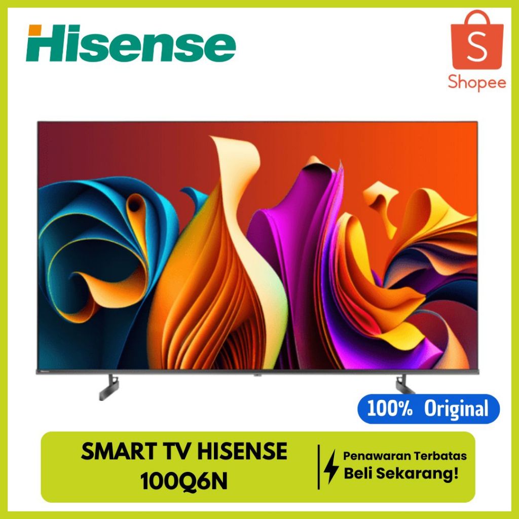 Jual TV QLED HISENSE 100Q6N VIDAA SMART UHD 4K HDR 100 INCH DOLBY ATMOS ...