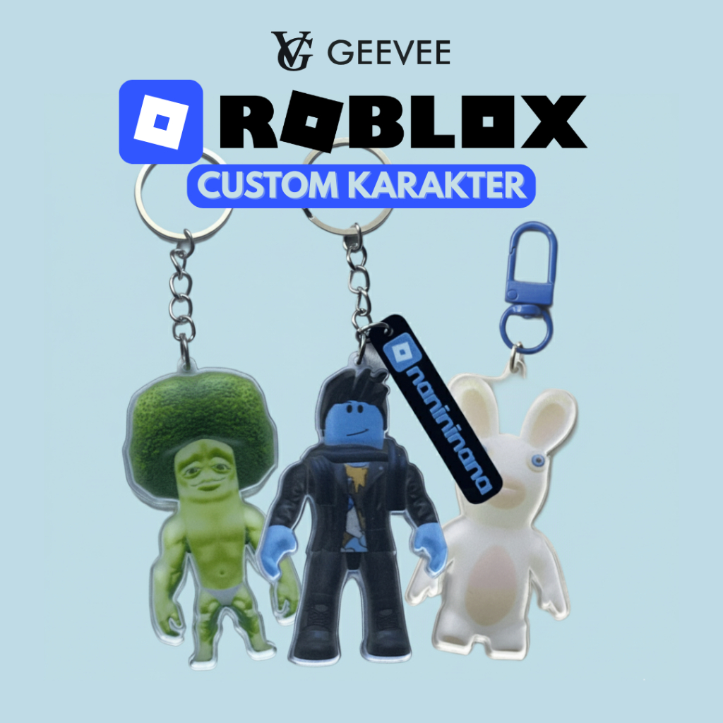 Jual Gantungan Kunci Custom Roblox Karakter Akrilik UV Print 2 Sisi ...