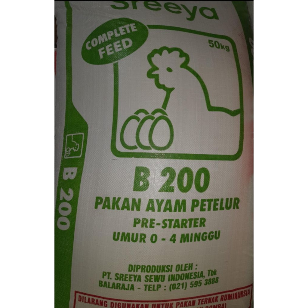 Jual (ECERAN) SREEYA B200 PAKAN/PUR AYAM PETELUR USIA 0-4MINGGU ...