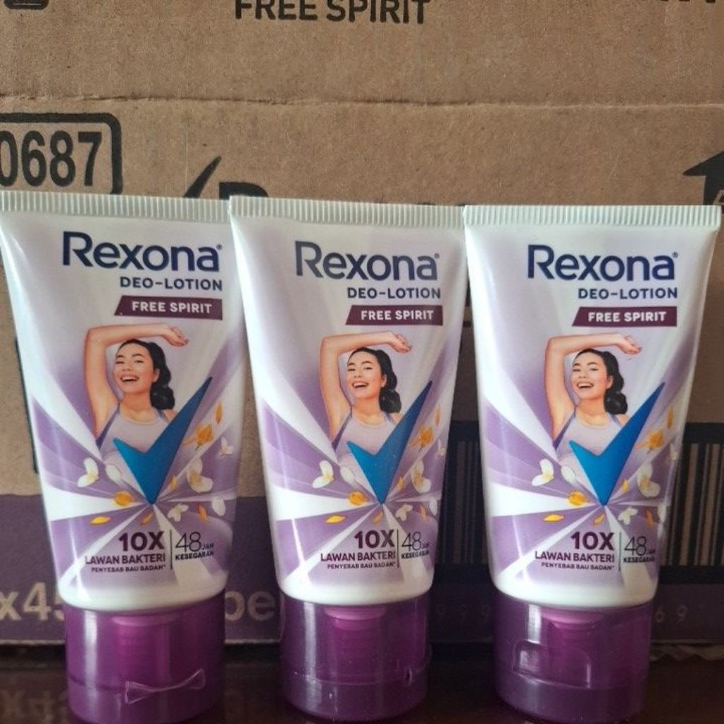 Jual Rexona Deo-Lotion FREE SPIRIT Deodoran 45 ML | Shopee Indonesia