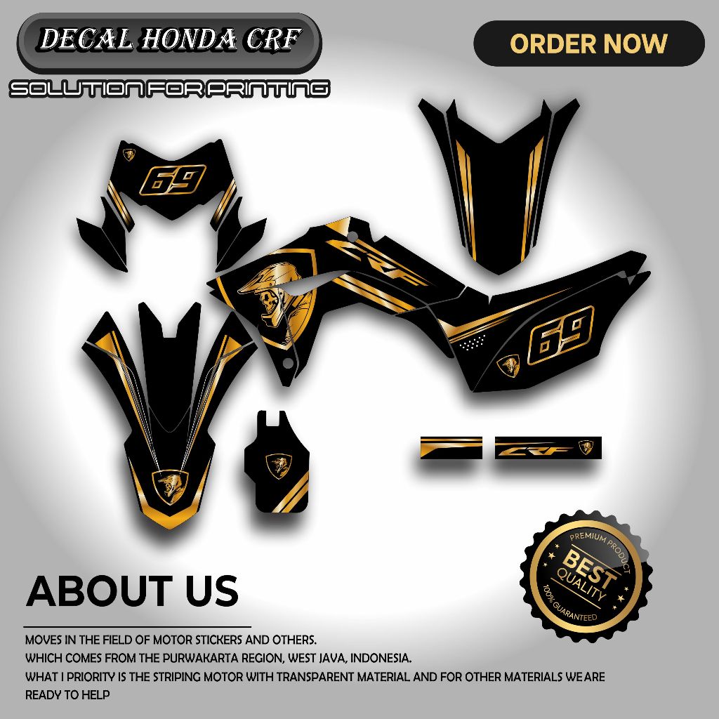 Jual Decal Sticker CRF 150 L Sticker Fullbody-Dekal stiker CRF 150 L ...
