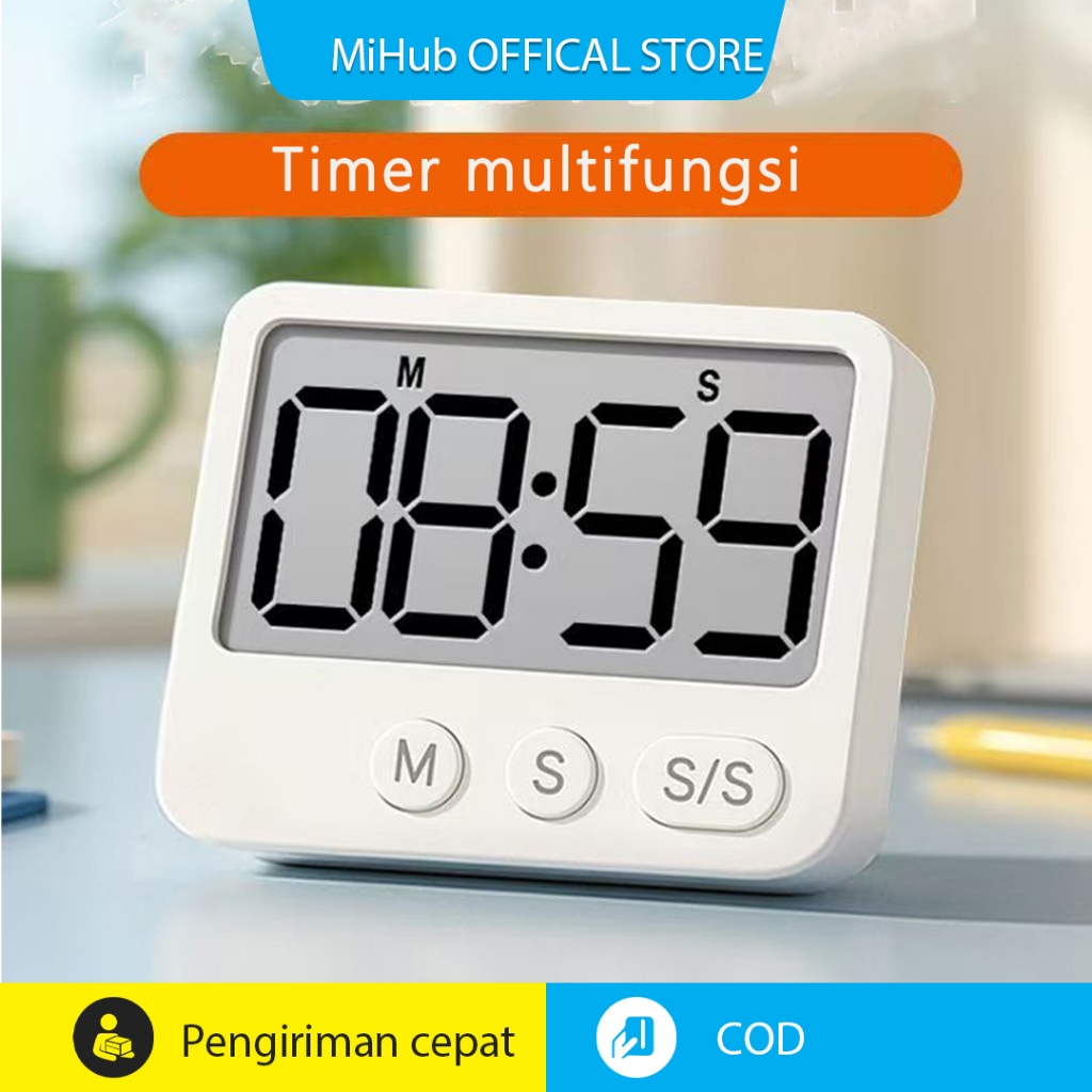 Jual Timer Digital, Magnet Kuat - untuk Dapur & Belajar Anak & Keluarga ...