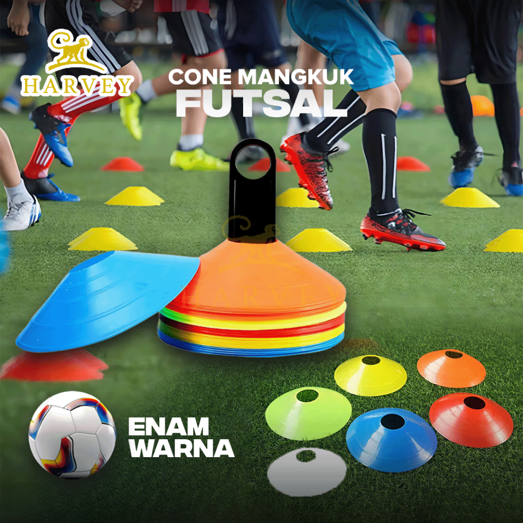 Jual Cone Sepakbola/Futsal MENGKILAP LENTUR ANTI PECAH | Cone Mangkuk ...