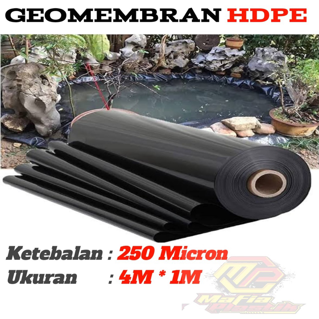 Jual Geomembran HDPE 250micron / pengganti terpal 4*1meter | Shopee ...