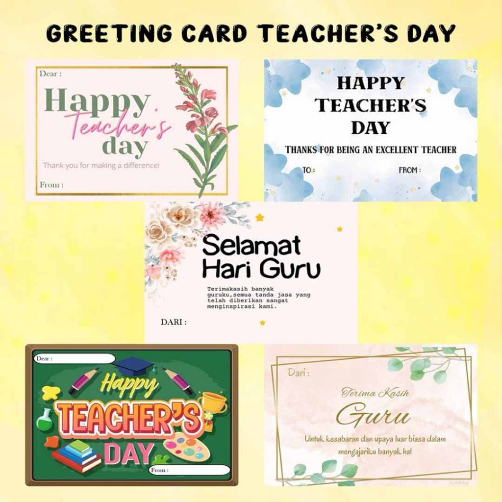 Jual Topper Buket Hari Guru || Greeting Card Hari Guru || Banner Hari ...