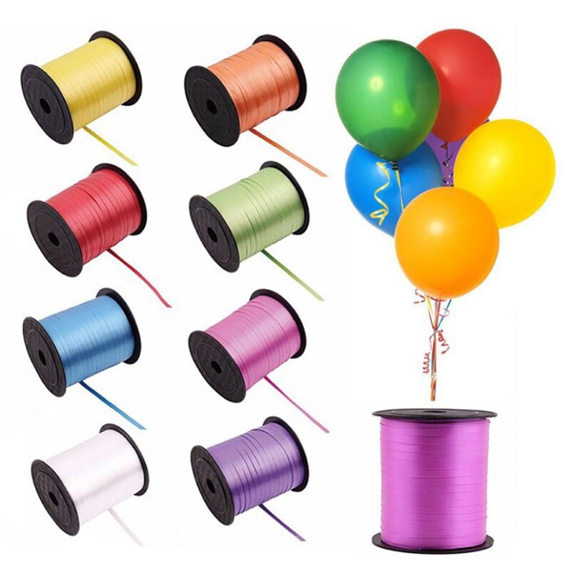 Jual Pita Balon 5 meter 10 meter 90 meter tali balon murah pita balon ...