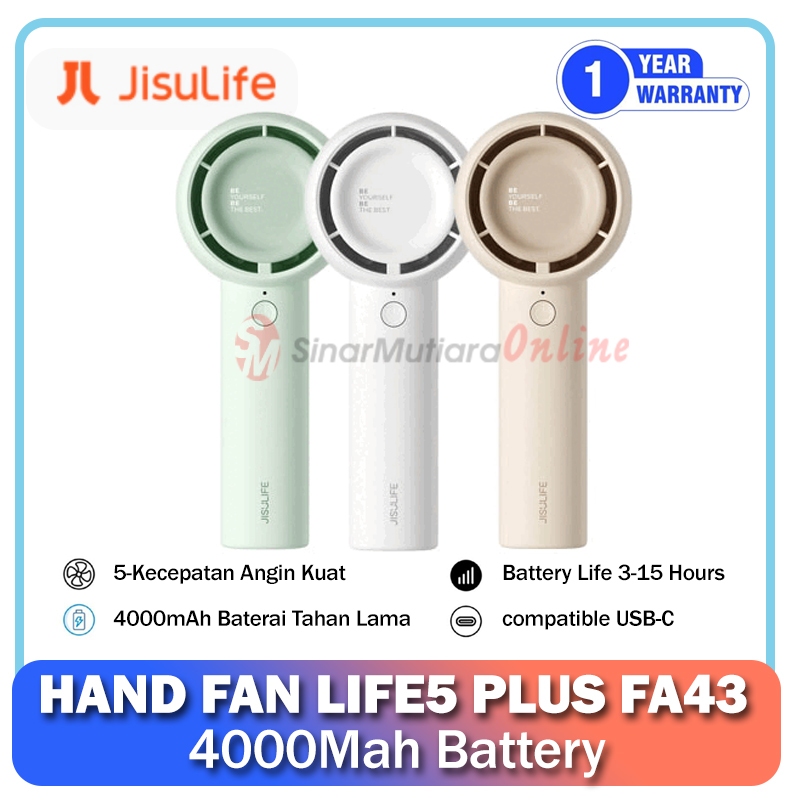 Jual JisuLife Hand Fan LIFE5 Plus FA43 5S 4000mAh Kipas Angin Portable ...