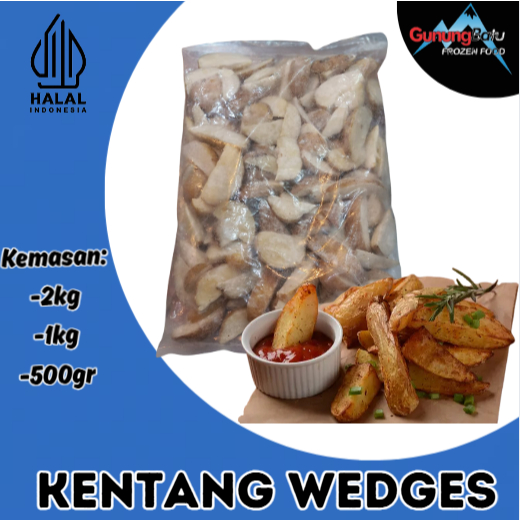 Jual KENTANG WEDGES ORIGINAL BELGIA CRH KEMASAN 2KG/1KG/500GR | Shopee ...