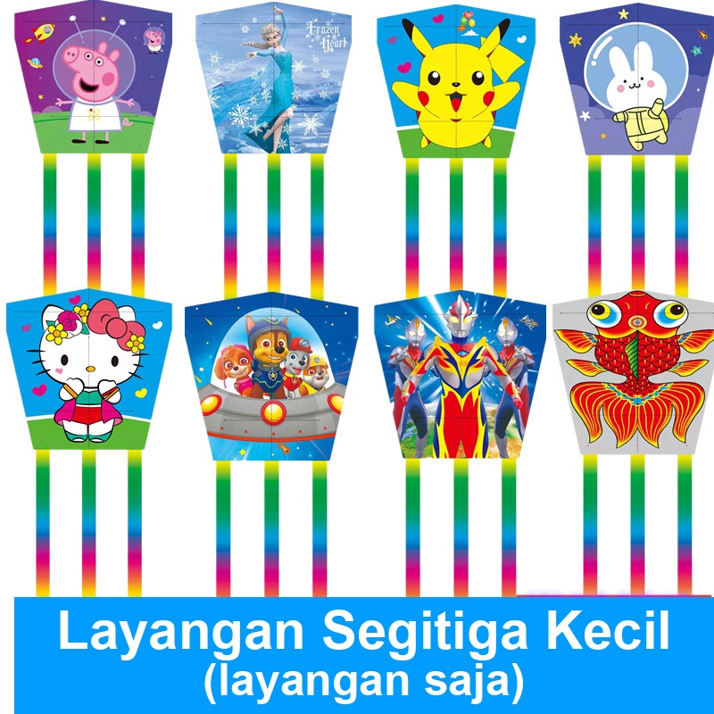 Jual Layangan PLASTIK Anak Layangan ANAK Plastik dengan ekor Layangan ...