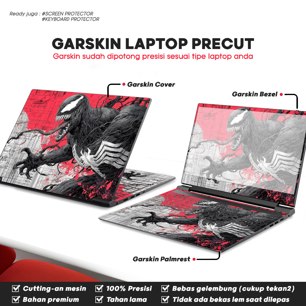 Jual Precut Garskin Sticker Laptop Skin Perfect Fit Kompatibel dengan ...