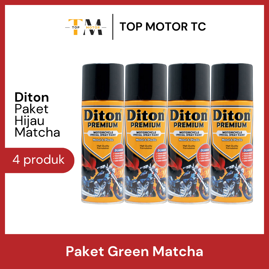 Jual [PAKET] Cat Semprot Diton Premium Hijau Matcha (Epoxy + Putih ...