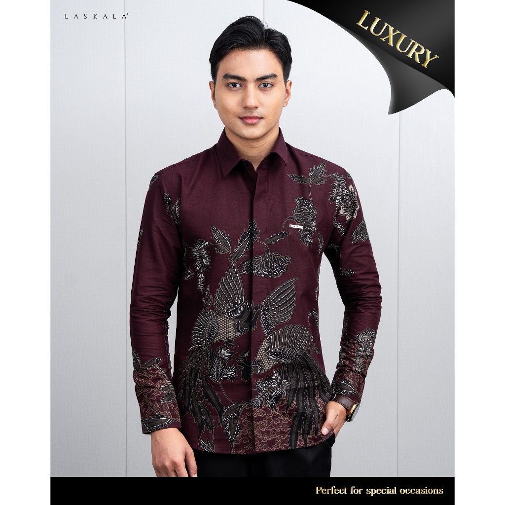 Jual Laskala Batik Premium Sahir Kemeja Batik Pria Slimfit Lengan ...