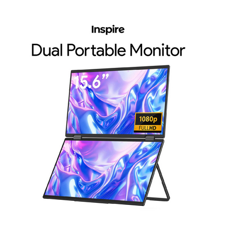 Jual Monitor Portable INSPIRE Dual Monitor Display 15.6 Inch 60 Hz ...