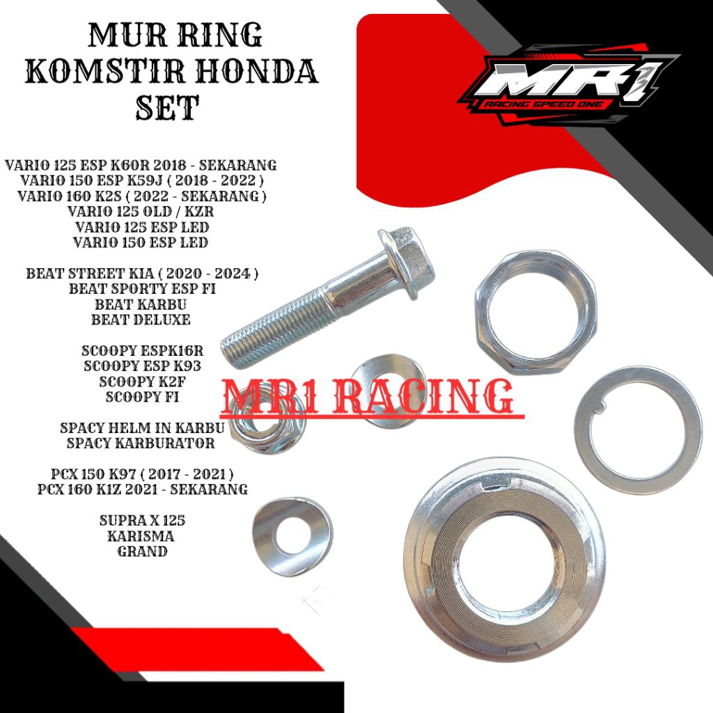 Jual Baut Baud Stang Mur Ring Comstir Komstir Honda Astrea Star Prima ...