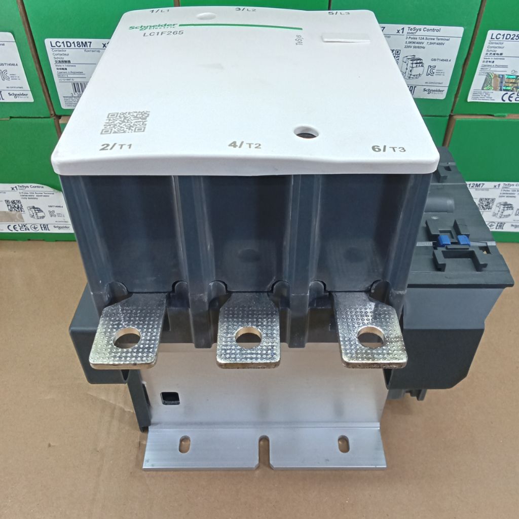 Jual Kontaktor Contactor LC1F265B7 LC1F265 B7 24V AC 3P 350A Schneider ...
