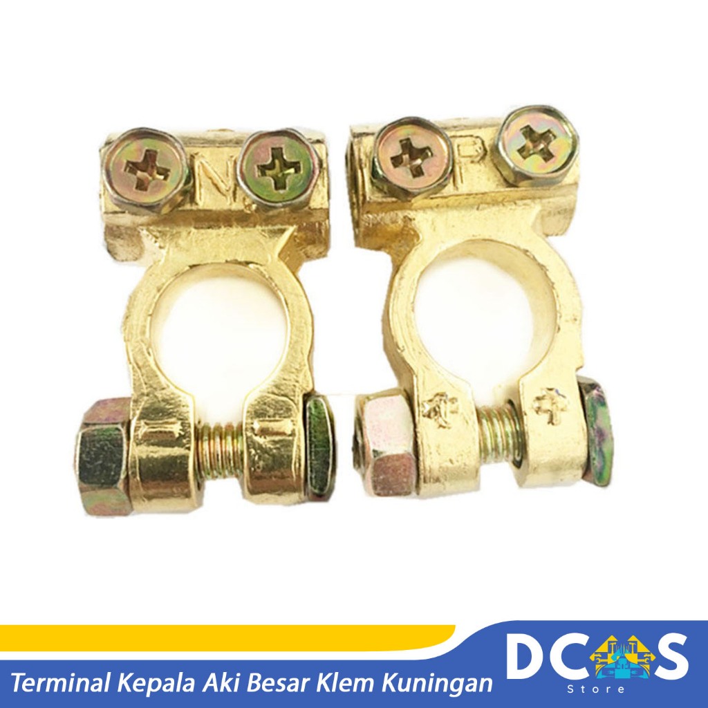 Jual Terminal Kepala Aki Besar Klem Kuningan Terminal Accu Brass ...