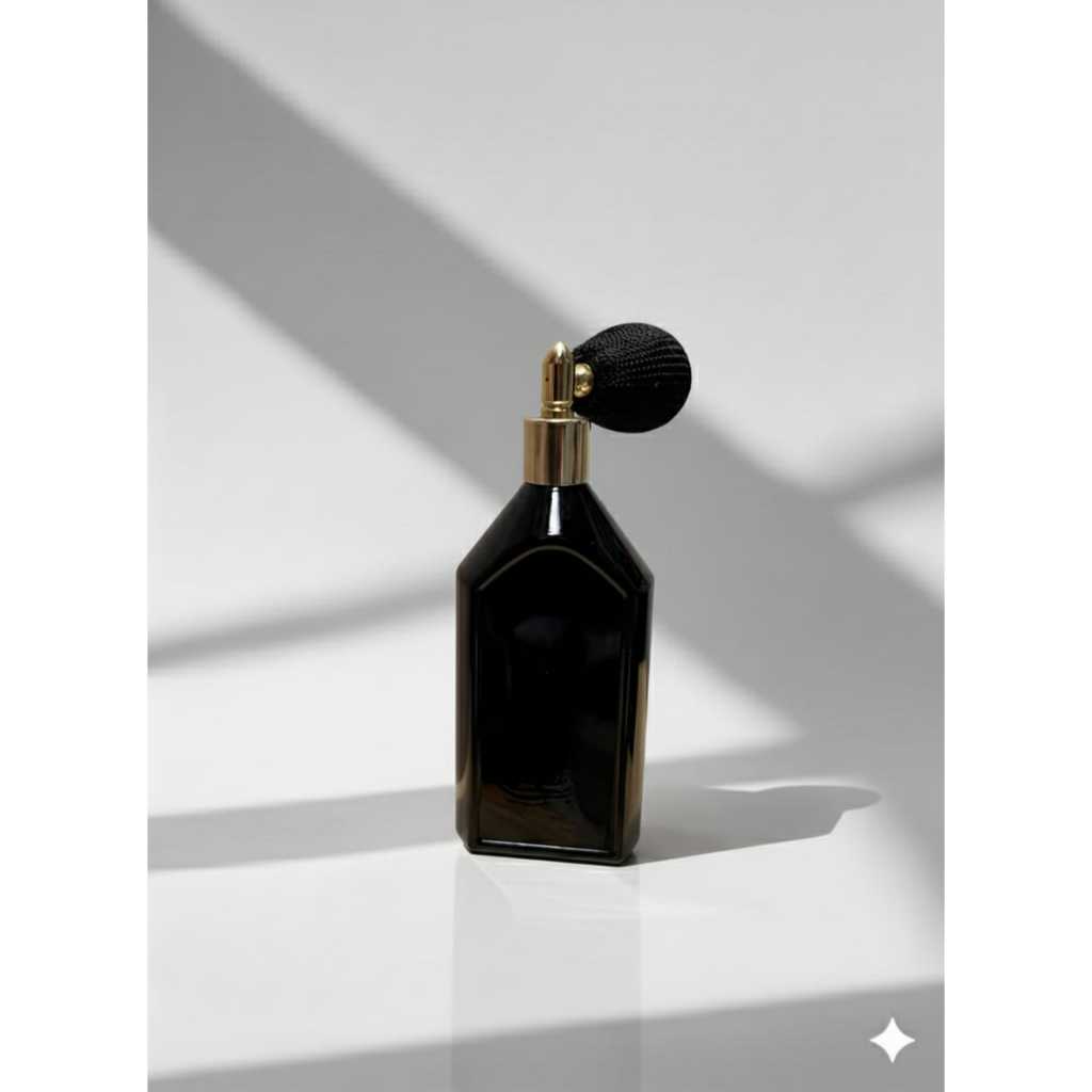 Jual botol parfum kaca semprot exclusive arabic full hitam 60 ml spray ...