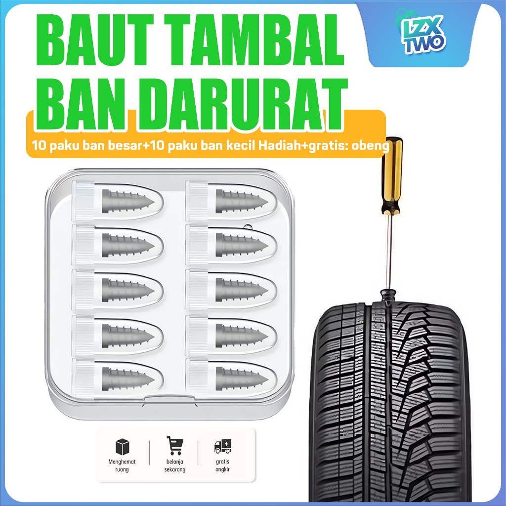 Jual 2-in-1 Kit Tambal Ban + Alat Set | Untuk Ban Tubeless & Biasa ...
