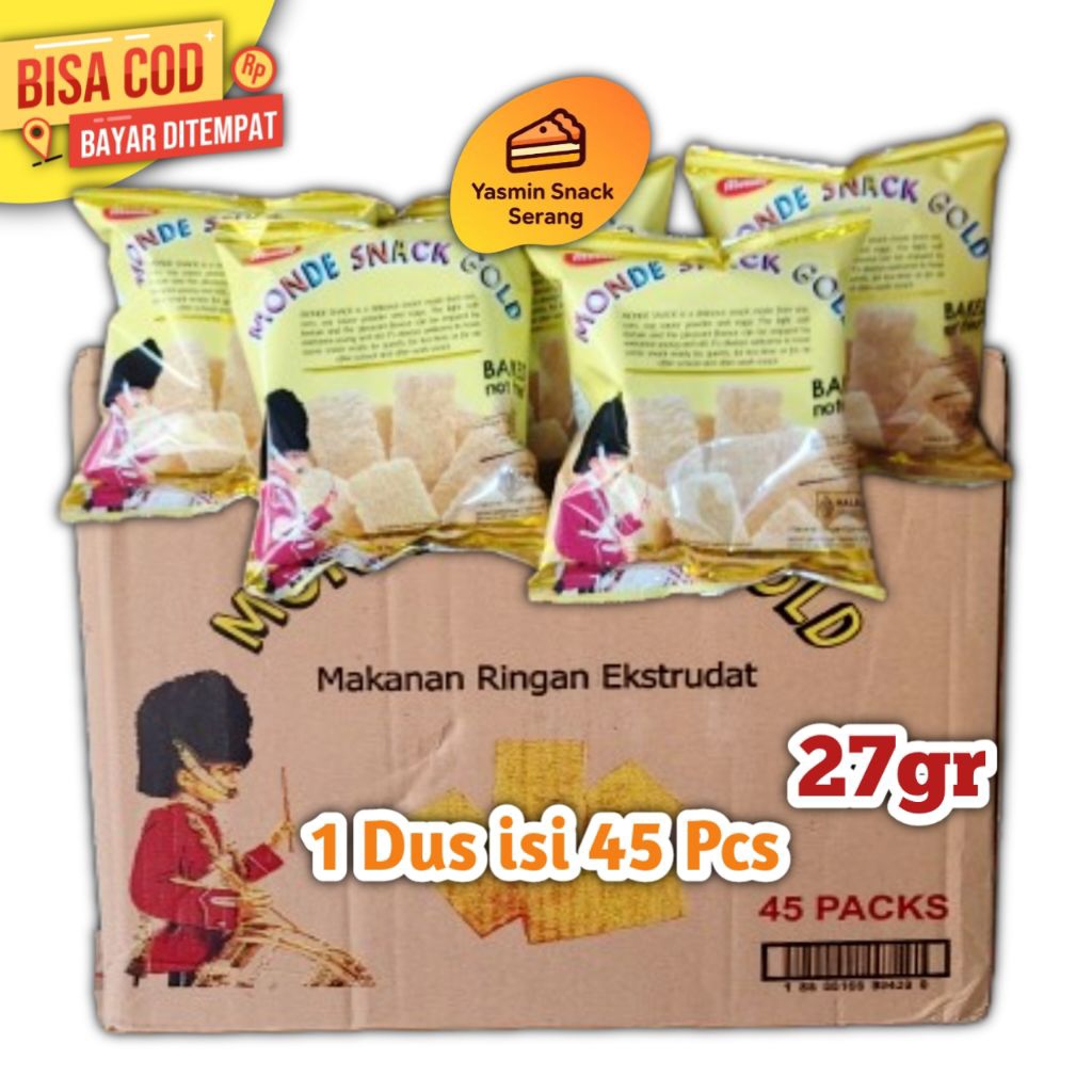 Jual Monde Snack gold 1 Dus isi 45 Pcs #serena | Shopee Indonesia