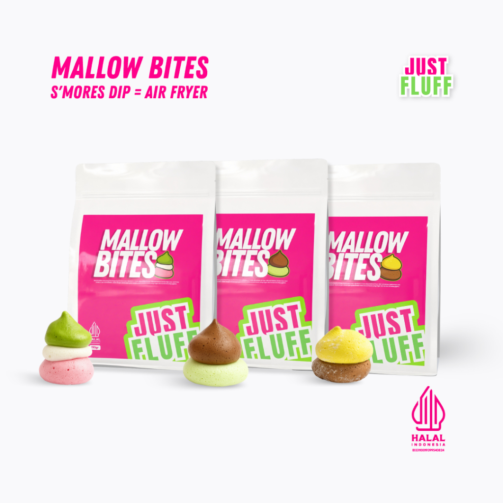 Jual [MARSHAMLLOW JUSTFLUFF] MALLOW BITES LOW SUGAR [HALAL] | Shopee ...