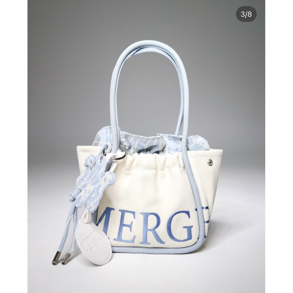 Jual MERGE SMALL WHITE BLUE DENIM | Shopee Indonesia