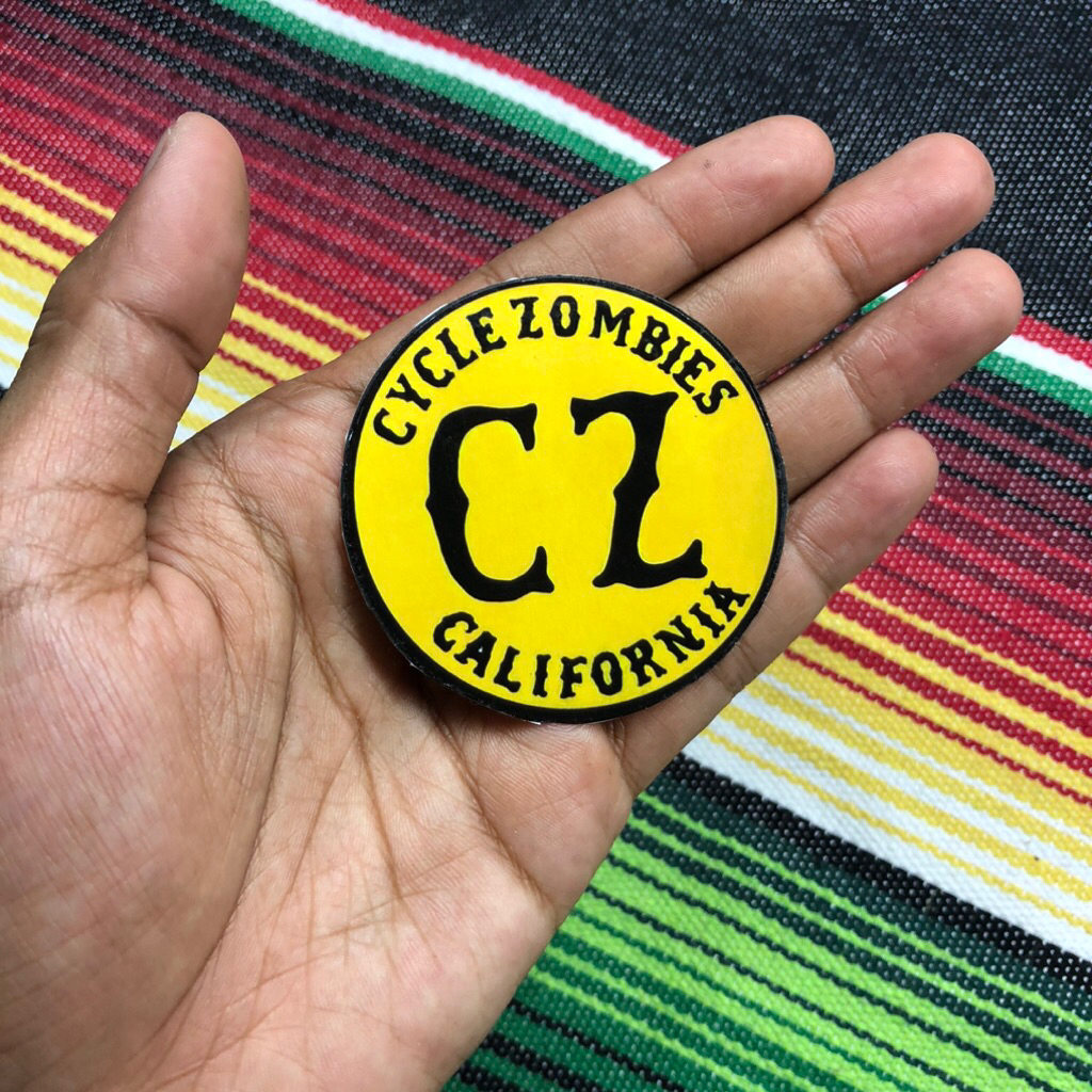 Jual Sticker Cycle Zombies California Logo Yellow | Shopee Indonesia