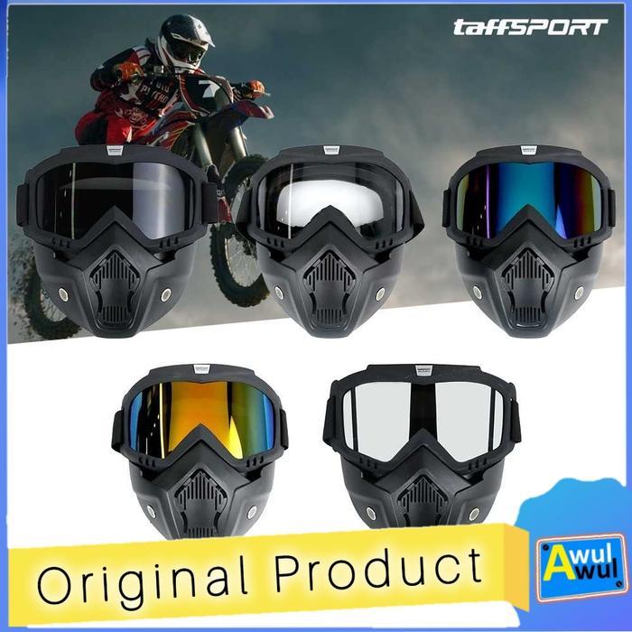 Jual TOPENG KACAMATA MASKER MOTOR GOGGLE MASK ANTI DEBU & PANAS ...
