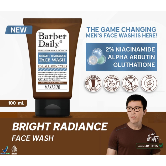 Jual Barber Daily Bright Radiance Face Wash 100mL | Shopee Indonesia