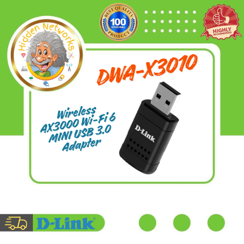 Jual D-LINK DWA-X3010 Wireless AX3000 Wi-Fi 6 MINI USB 3.0 Adapter ...