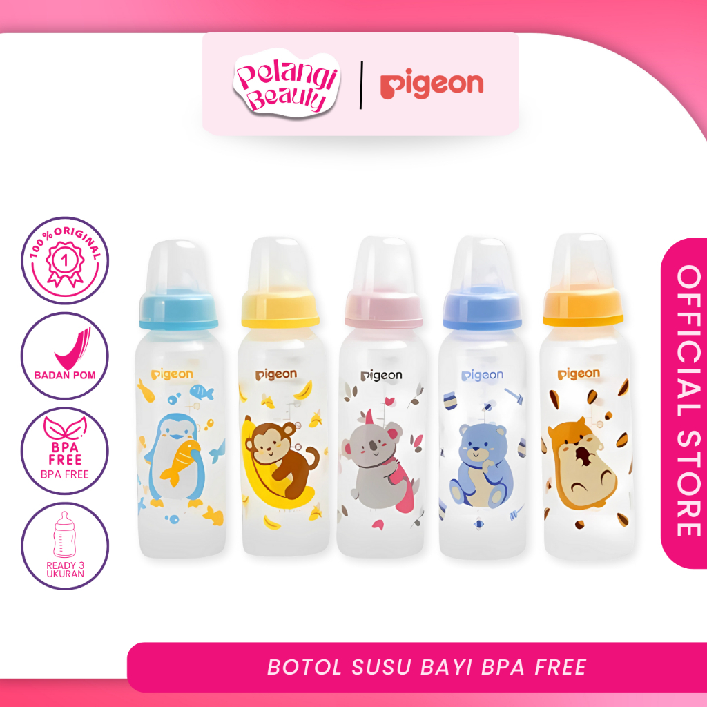 Jual Pigeon Bottle Standard | Botol susu bayi 50ml / 120 ml / 240 ml ...
