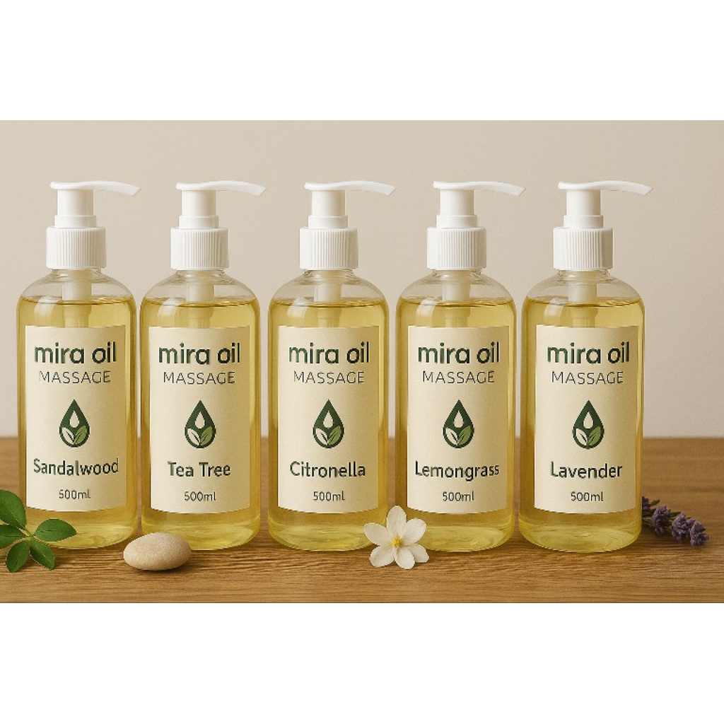 Jual Mira Oil Massage Spa Tubuh Minyak Pijat Aromaterapi 500ml | Shopee ...