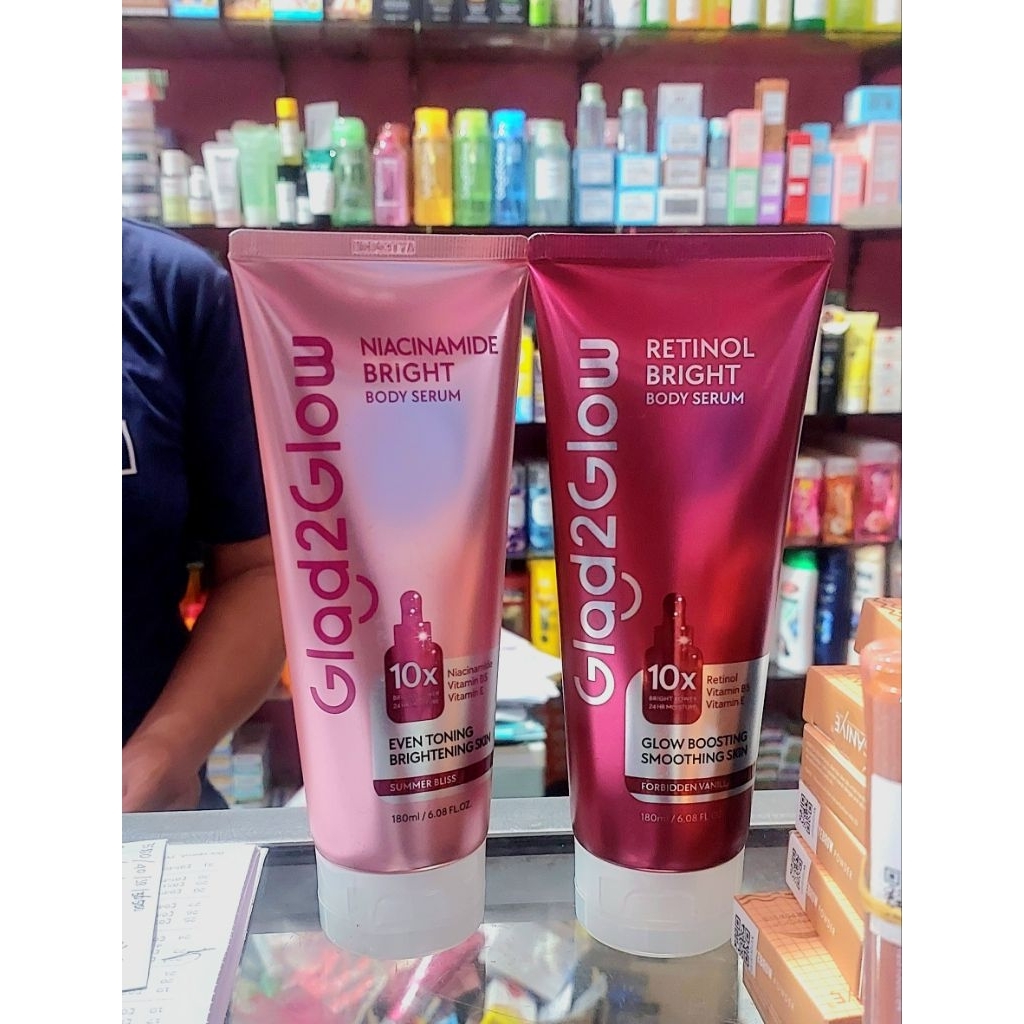Jual Glad2Glow Body Serum Retinol Bright & Niaciamide Bright || G2G ...