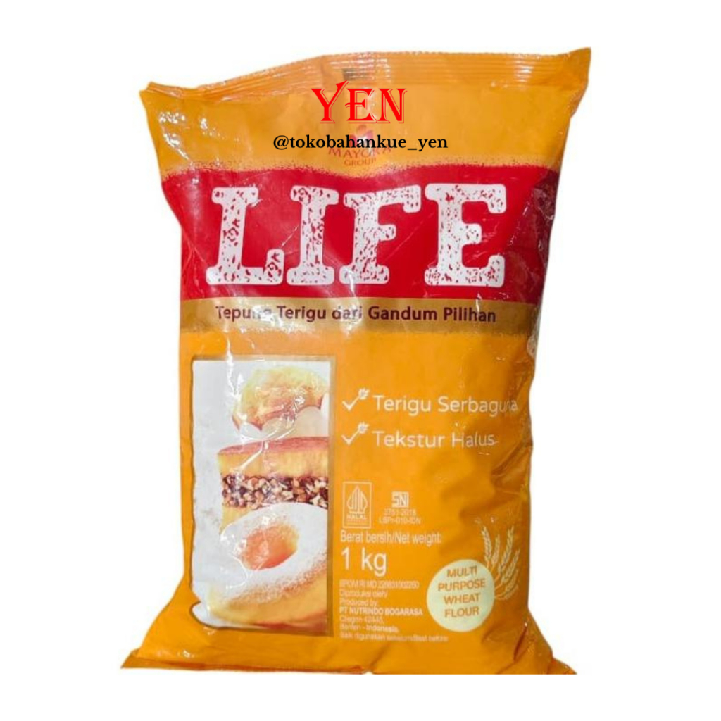 Jual Mayora LIFE Tepung Terigu Serbaguna 1kg dari Gandum Pilihan ...