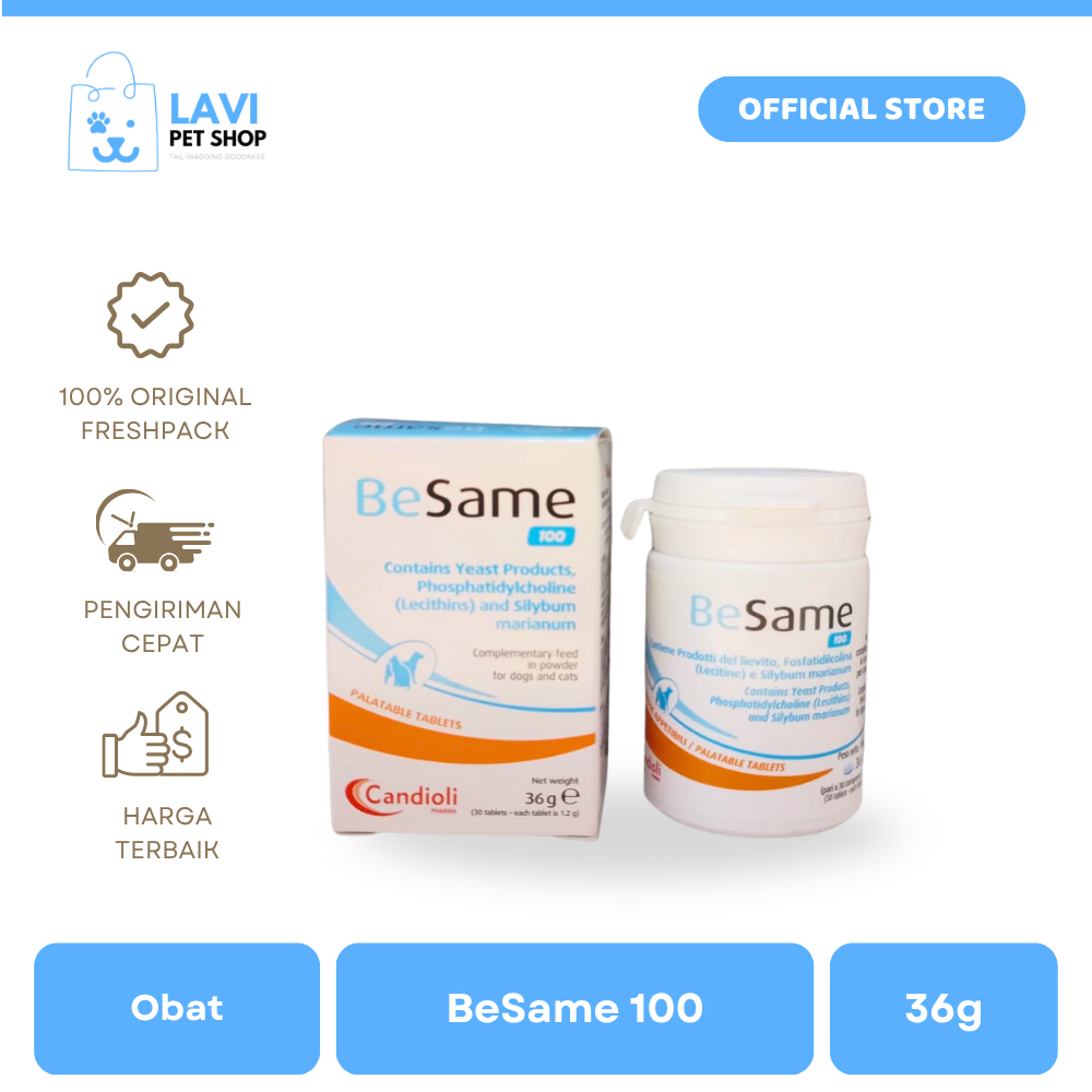 Jual BeSame 100 Candioli - Support liver for dog and cat (Per Tablet ...