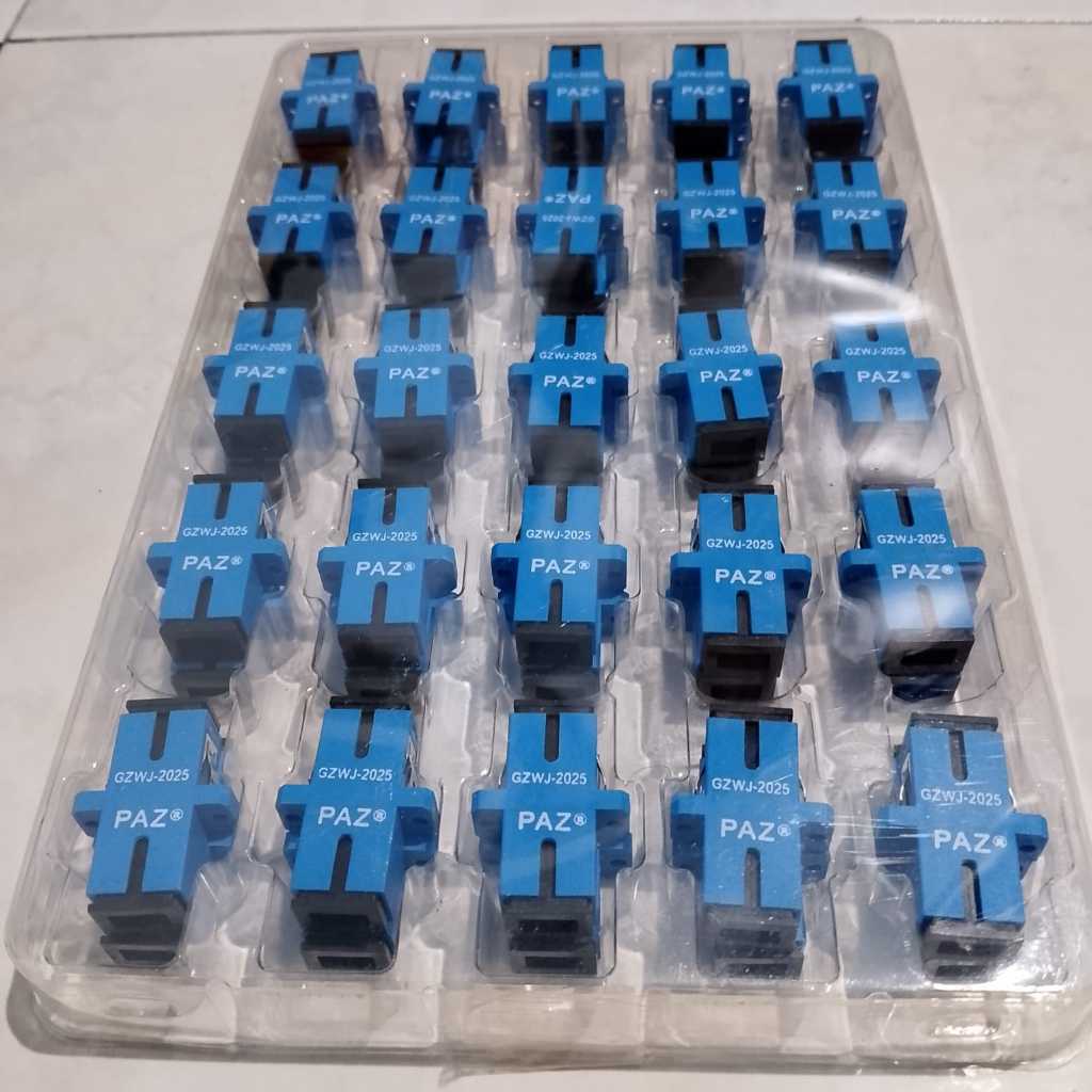 Jual PAZ Fiber Optic Adapter SC UPC Barel Connector 50 Pcs | Shopee ...
