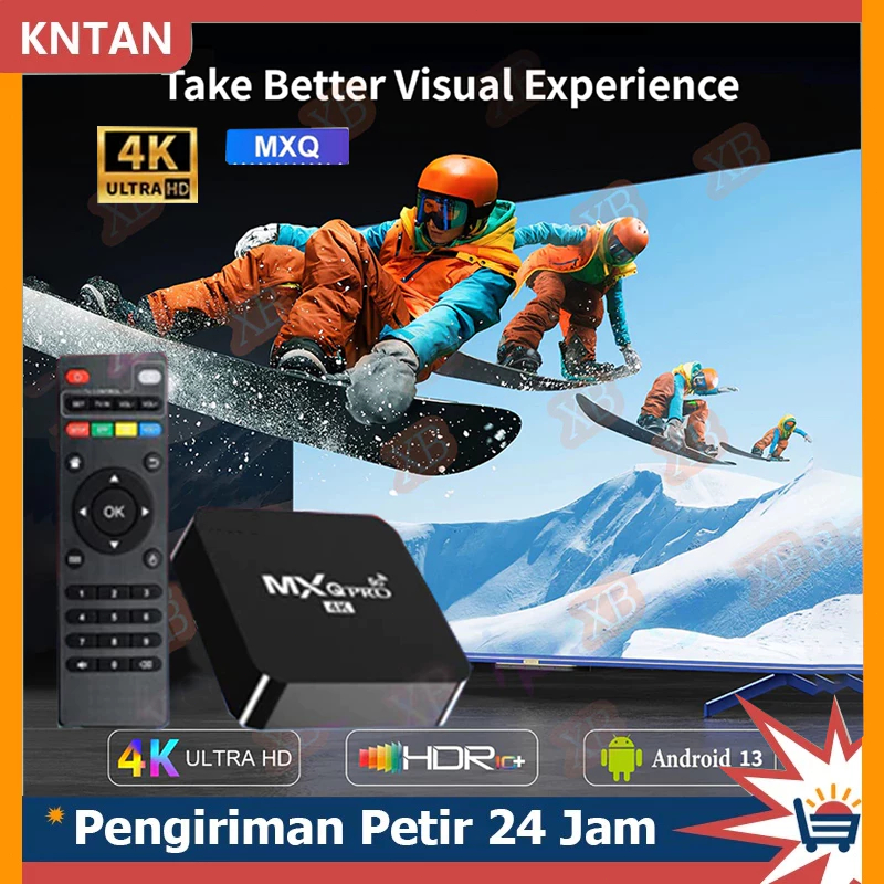 Jual Android Tv Box MXQ Pro Android 13.0os 2.4G WIFI 16gb Ram 4K Smart ...