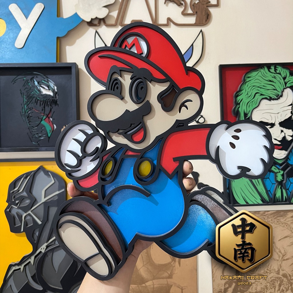 Jual Wall Panel Multilayer Mario Bros Mario | Shopee Indonesia
