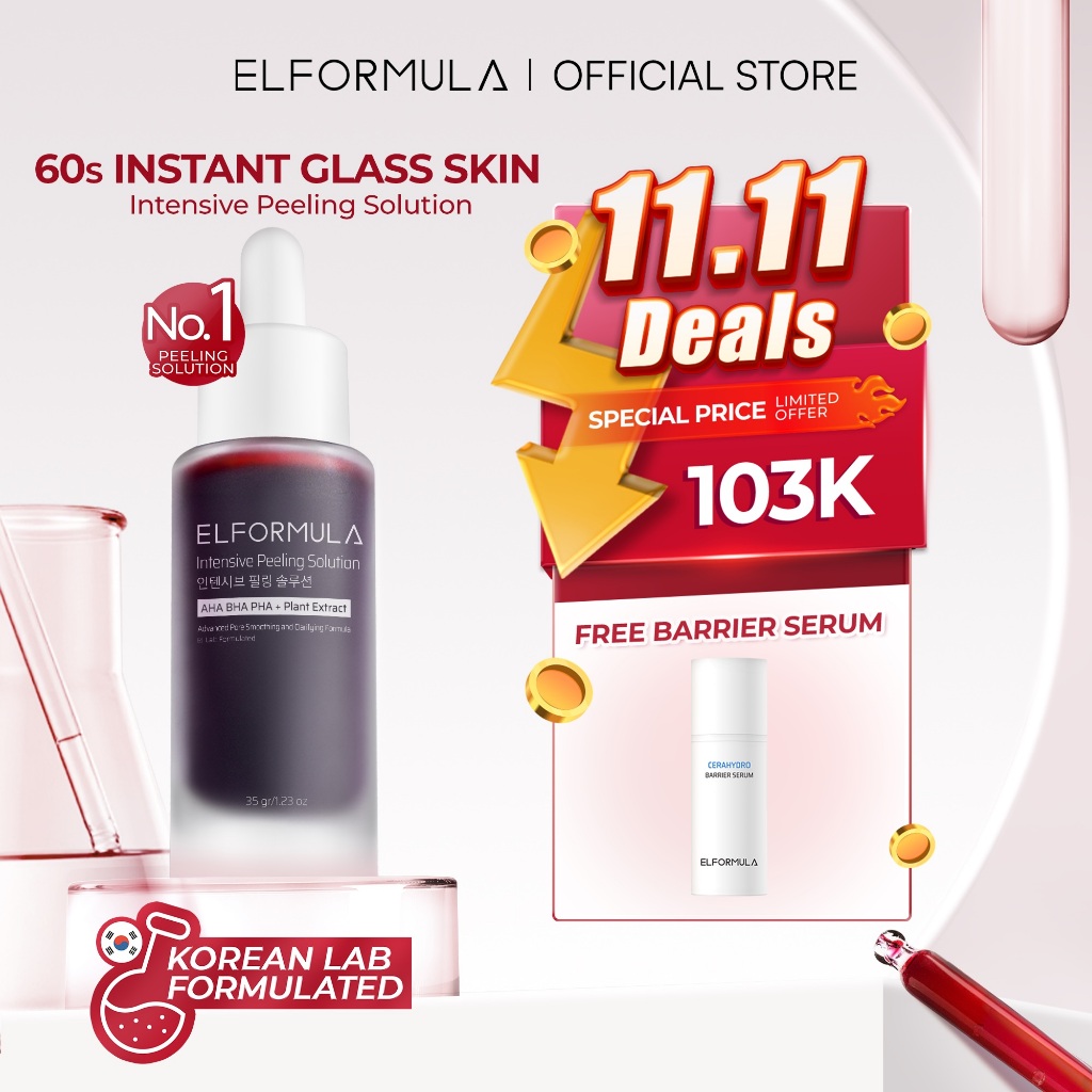 Jual [ FREE SERUM ] ELFORMULA Intensive Peeling Solution - Peeling ...