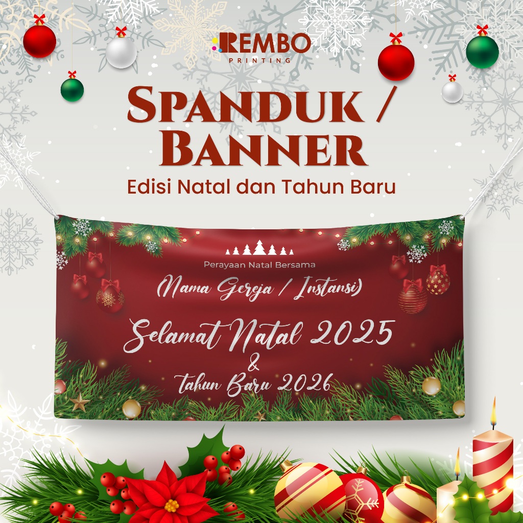 Jual BANNER NATAL / CETAK SPANDUK / BANNER MURAH / BACKDROP NATAL ...